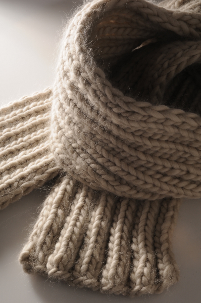 Chunky Rib Scarf Pattern